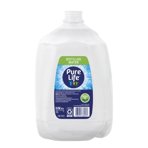 Pure Life Distilled Water, 1-Gallon, Plastic Bottled Water (1 Pack ...