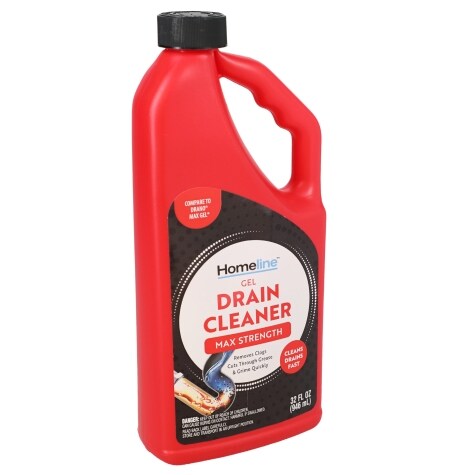 Homeline Maximum Strength Drain Cleaner Gel, 32-oz.