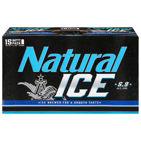 Natural Ice Natty Pack Beer 15 - 12 fl oz Cans