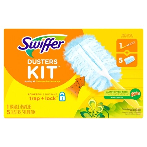 Swiffer Dusters Starter Kit for Cleaning, Kit Includes 1 Handle and 5 ...