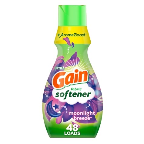 Gain Fabric Softner, Moonlight Breeze, 41 fl oz, 48 Loads, HE Compatible