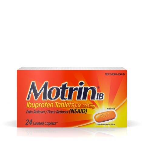 Motrin IB Ibuprofen Caplets, 24 ct.