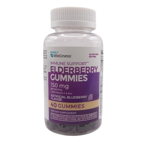 Family Wellness Elderberry Gummies, 40 ct.