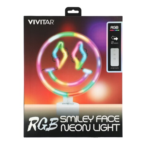 Vivitar RGB Smiley Neon Desk Light, 1-ct. Box