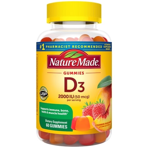 Nature Made Vitamin D3 Gummies, 60-ct. Bottle