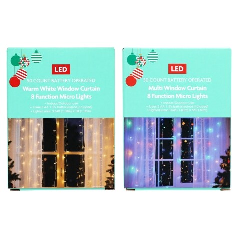Window Curtain Micro String Lights | Family Dollar