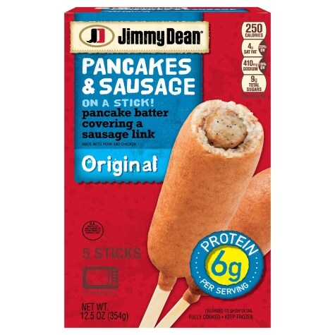 Jimmy Dean Pancakes & Sausage on a Stick, Frozen Breakfast, 5 Count