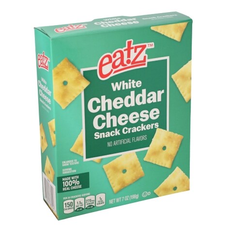 Eatz White Cheddar Cheese Crackers, 7-oz.