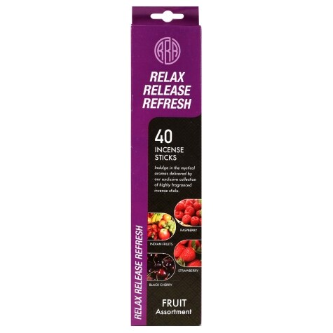 Relax Release Refresh Assorted Fruit Incense Sticks, 40 ct.