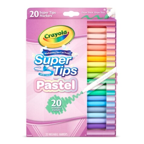 Crayola SuperTips Markers - Pastel, 20 ct.