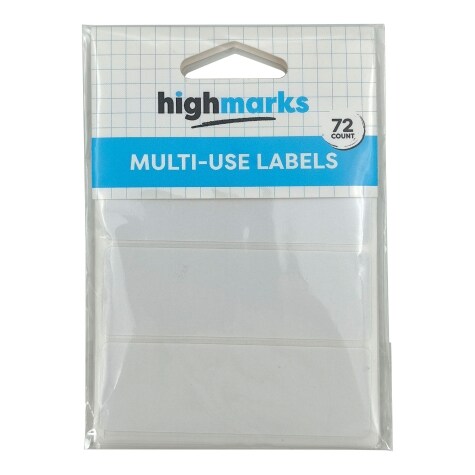 Multi Purpose 1"x3" White Labels, 72 ct.