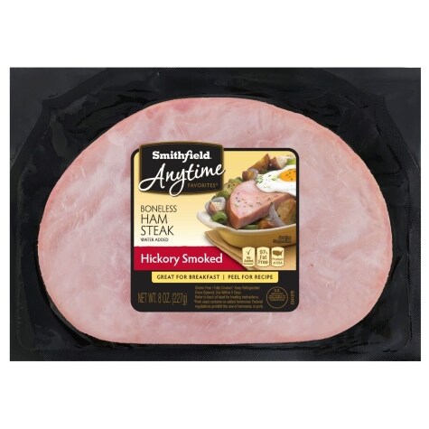 Smithfield Anytime Favorites Boneless Hickory Smoked Ham Steak | Family ...