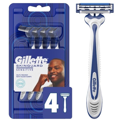 Gillette SkinGuard Disposable Razors for Men, 4 Count | Family Dollar