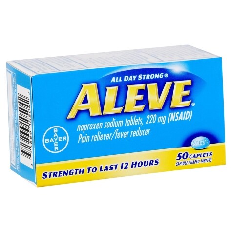Aleve 12-hour 220-mg All Day Strong Pain Reliever Caplets, 50-ct ...