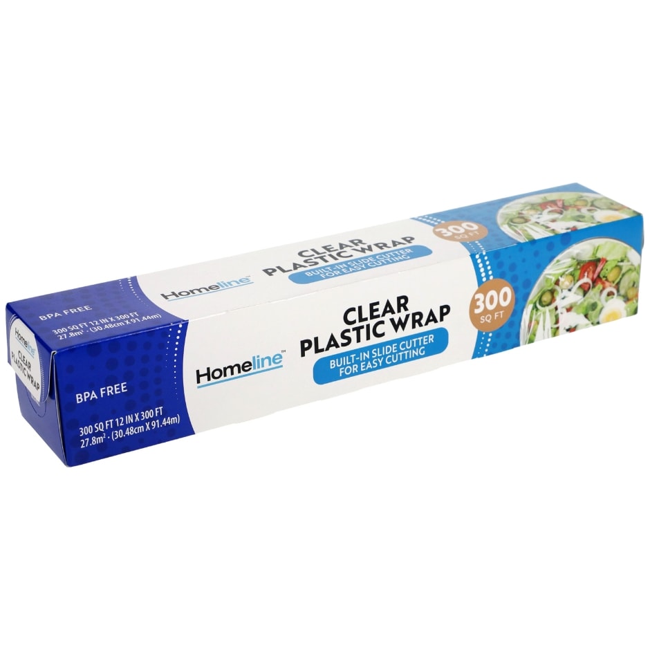 Homeline Clear Plastic Wrap 12 in 300 sq ft