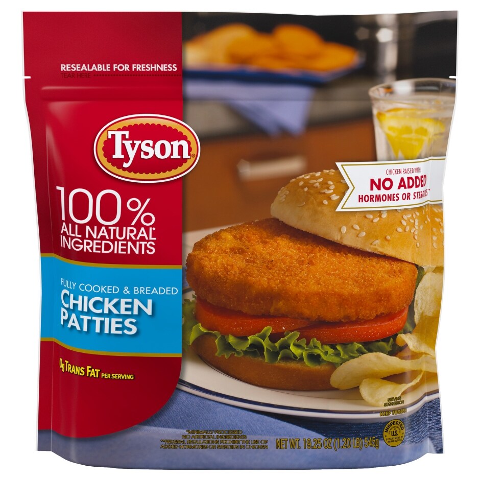 Tyson Fully Cooked Chicken Patties, 19.25 oz. (Frozen) | Family Dollar