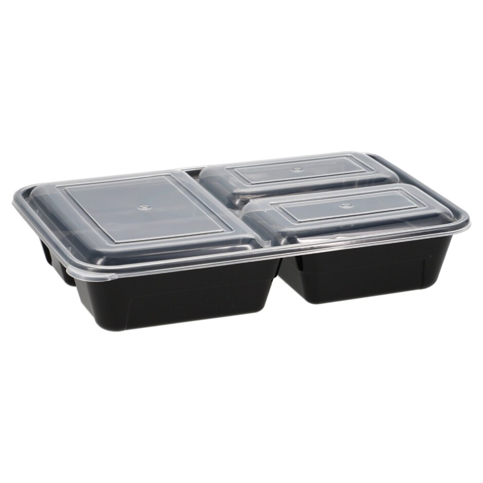 Family Chef Meal Prep Divided Containers with Lids, 5-ct. Packs ...