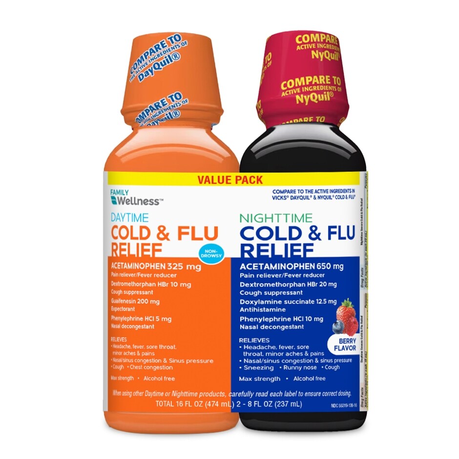 Family Wellness Cold and Flu Relief Value Pack Combo, 2 Pack | Family ...
