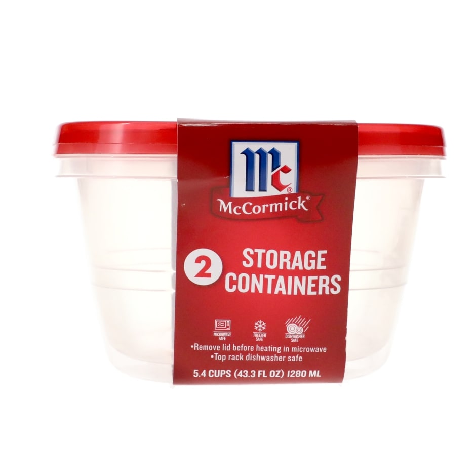 Food Storage Containers - Glass & Plastic Containers with Lids