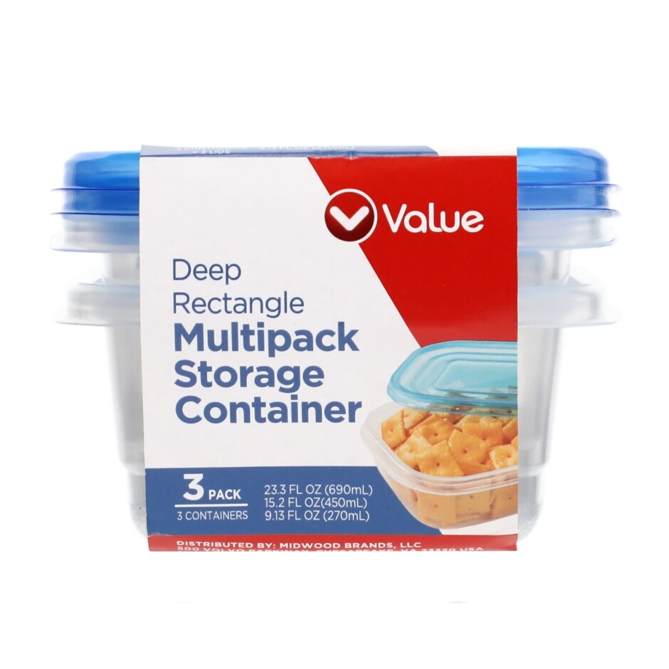 Food Storage Containers - Glass & Plastic Containers with Lids