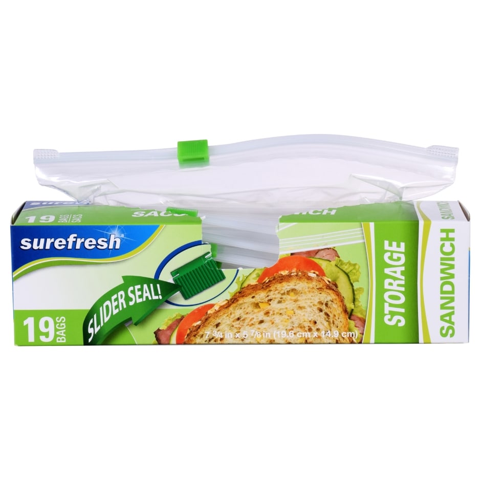 Food Storage Bags, Freezer Bags, Sandwich & Snack Bags