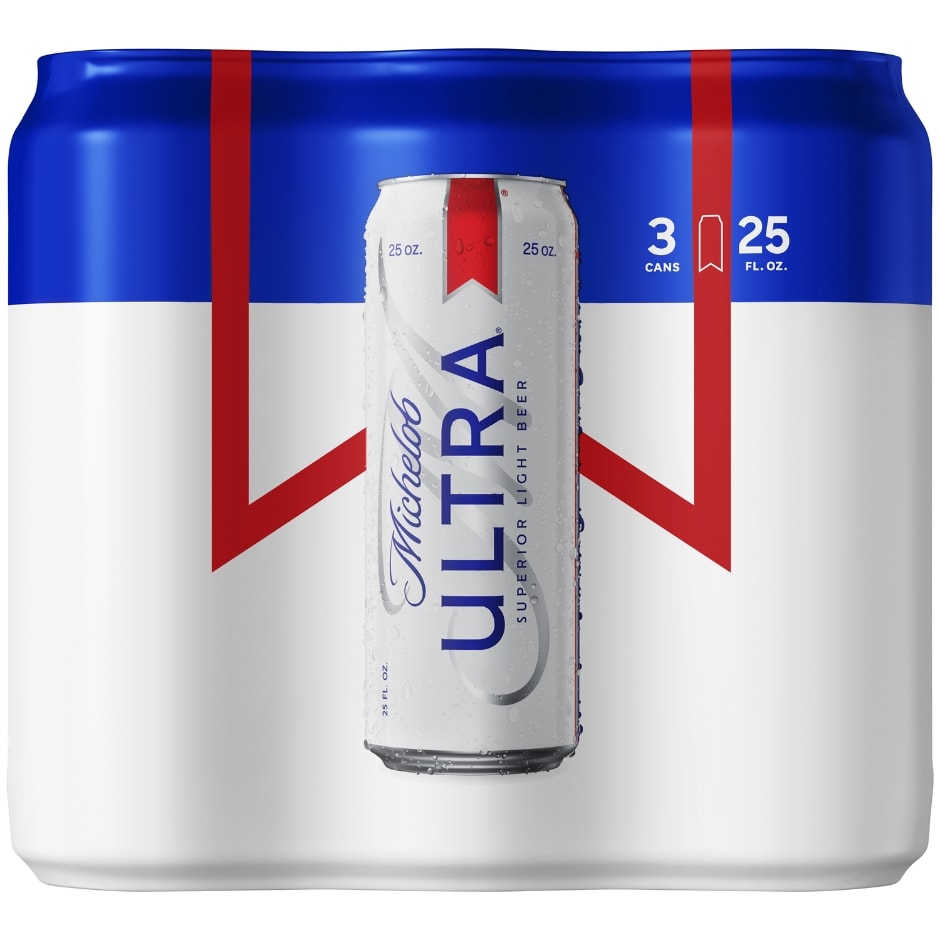 Michelob Ultra® Light Beer, 3 Pack 25 fl. oz. Cans | Family Dollar