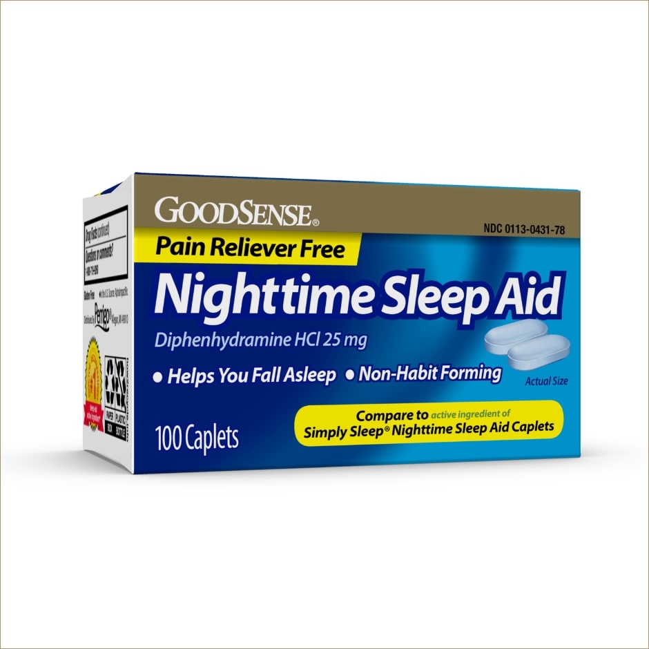 Family Wellness Nighttime Sleep Aid Caplets, 100 ct. | Family Dollar