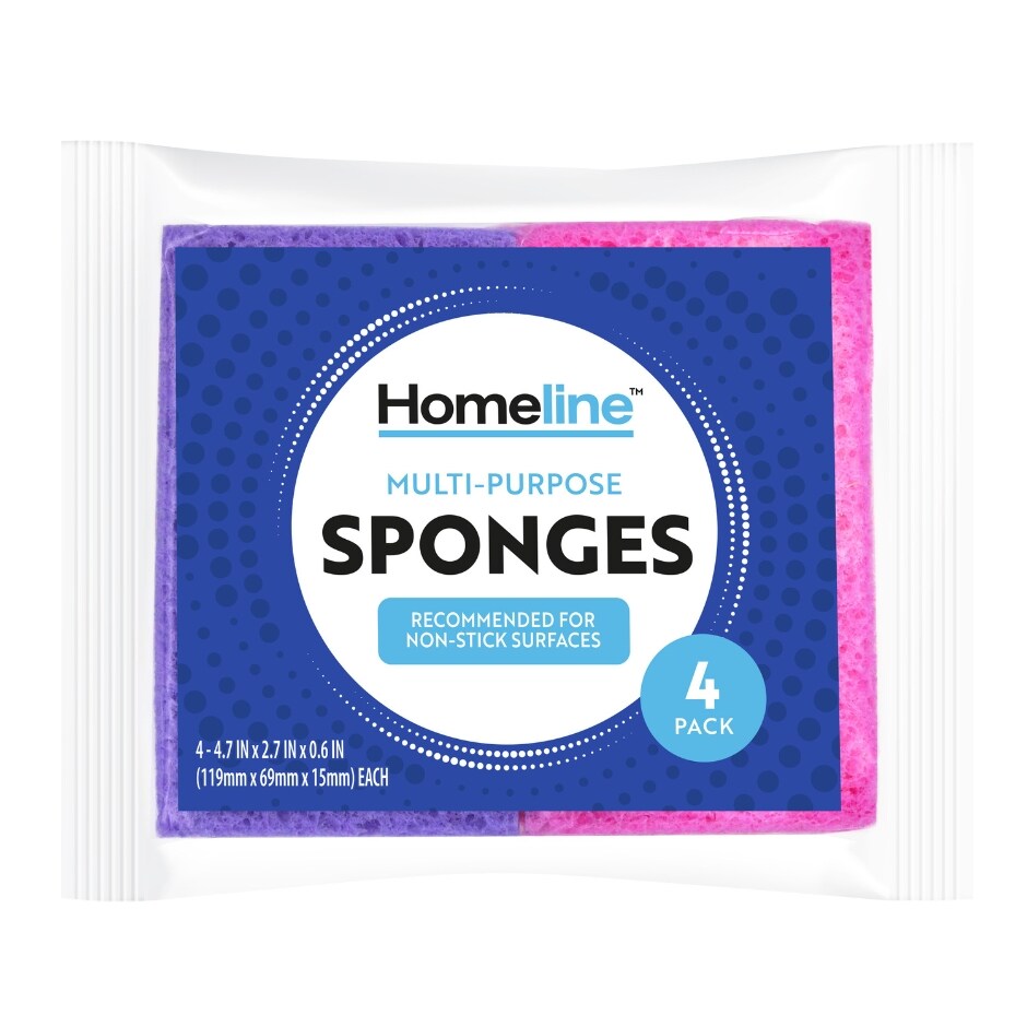 Homeline All-Purpose Sponges, 4 ct. | Family Dollar