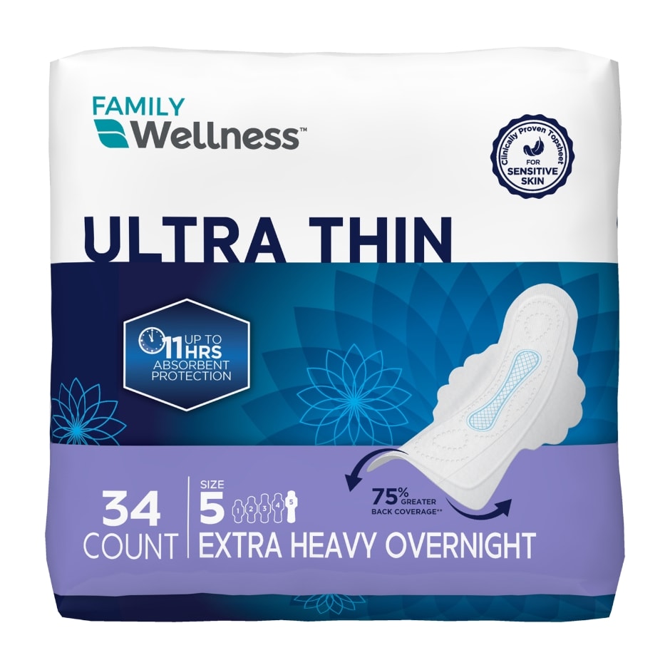 Maxi Pads and Feminine Pads with Wings | Family Dollar