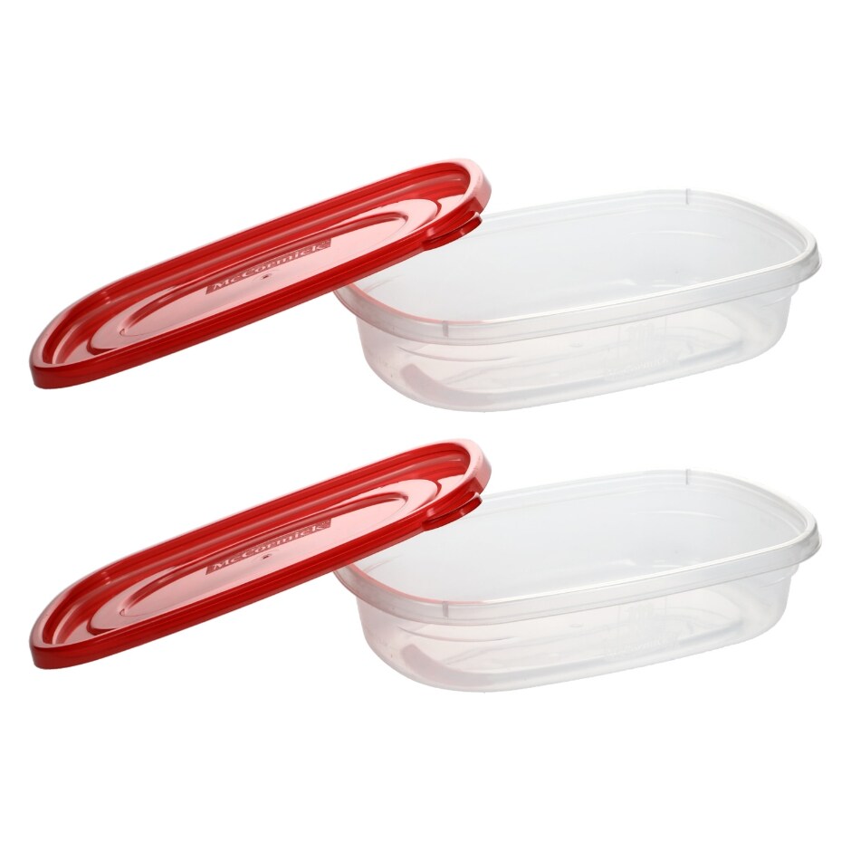 Food Storage Containers - Glass & Plastic Containers with Lids