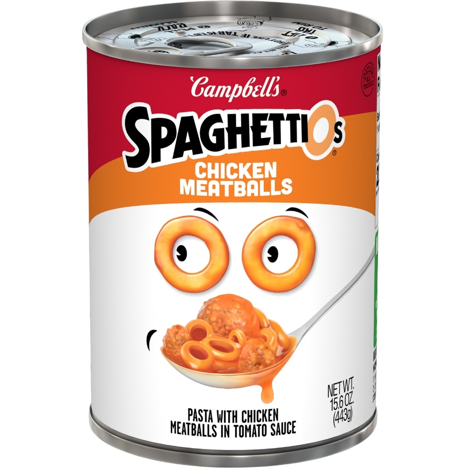 SpaghettiOs® Canned Pasta with Chicken Meatballs, 15.6 oz Can