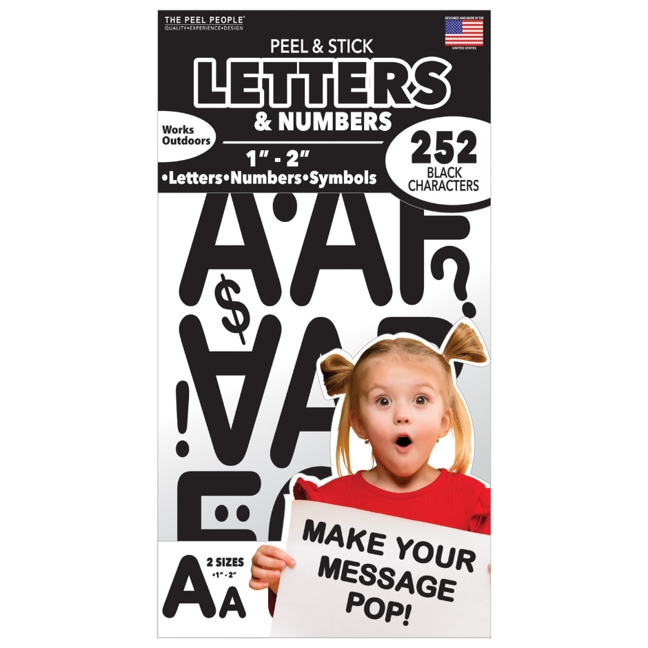 Sticker Packs | Peel & Stick Letters & Numbers | Family Dollar