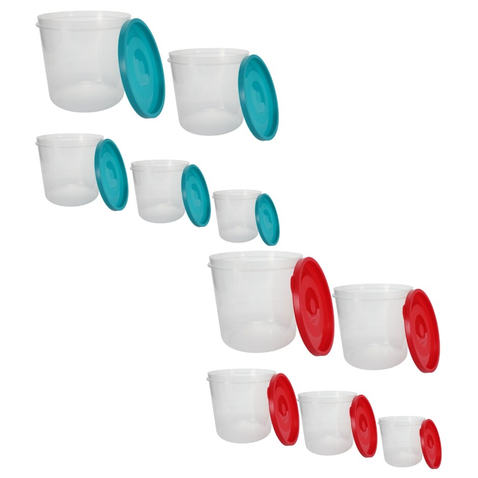 Food Storage Containers - Glass & Plastic Containers with Lids