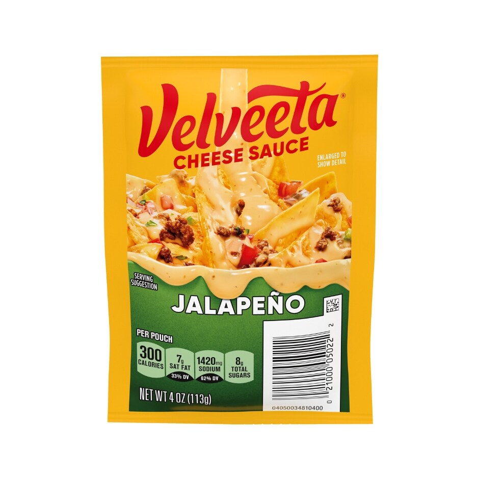 Velveeta Jalapeno Cheese Sauce Pouch, 4 oz Packet