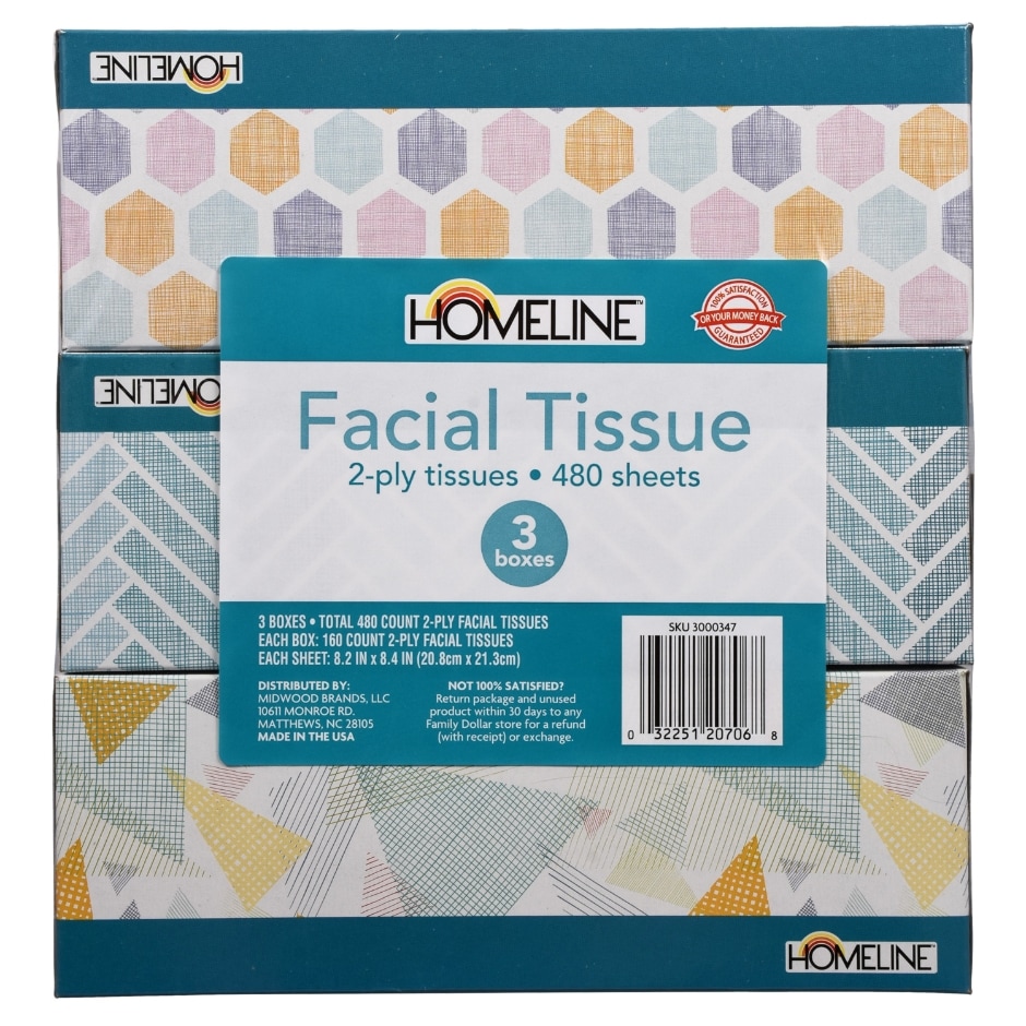 Facial Tissue, Kleenex & Discount Tissue Boxes | Family Dollar