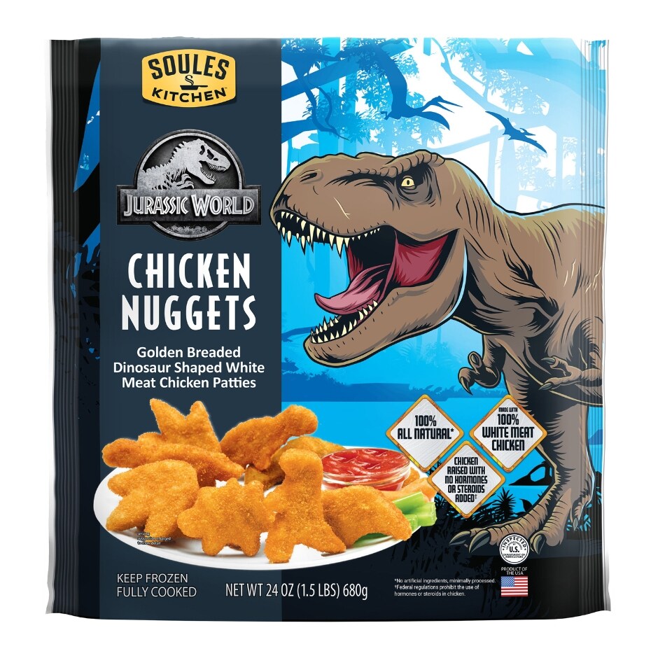 Fully-Cooked Breaded Dino Nuggets, 24 oz.