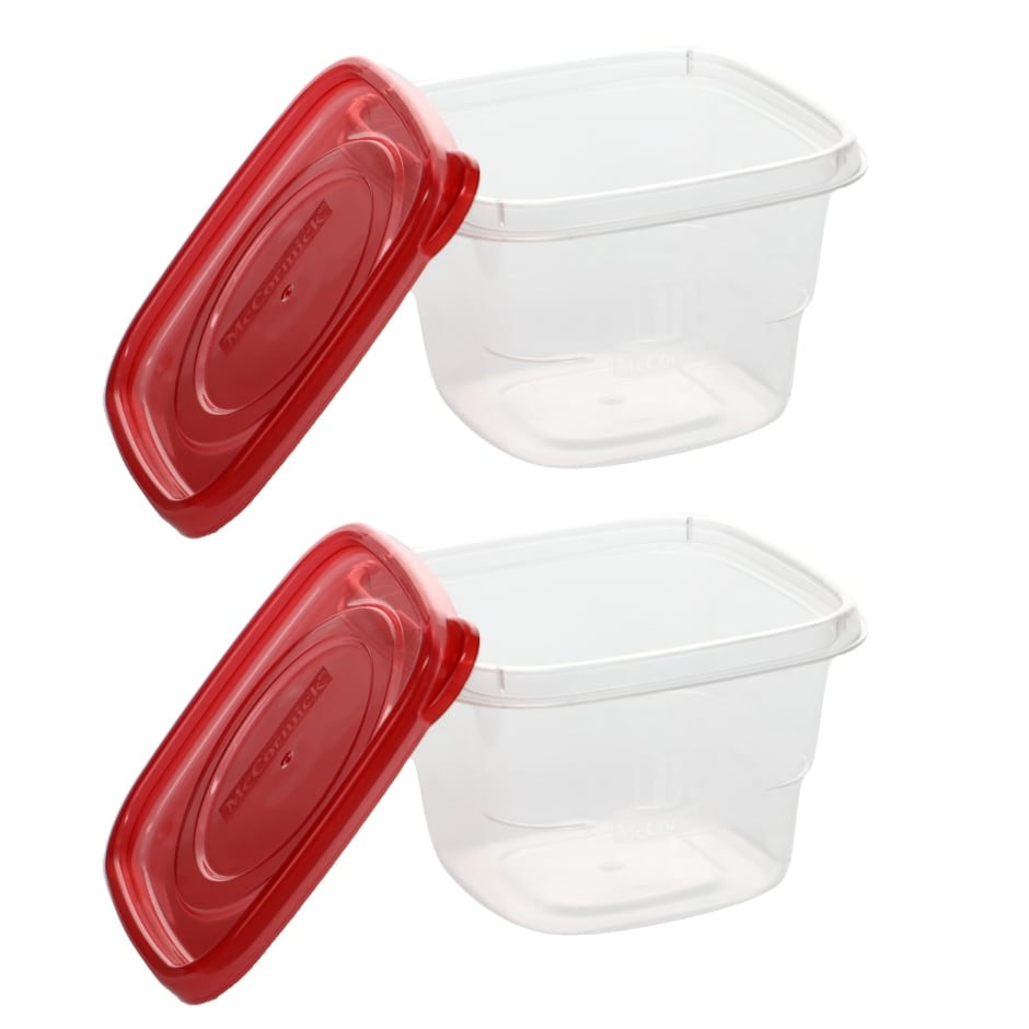 Food Storage Containers - Glass & Plastic Containers with Lids