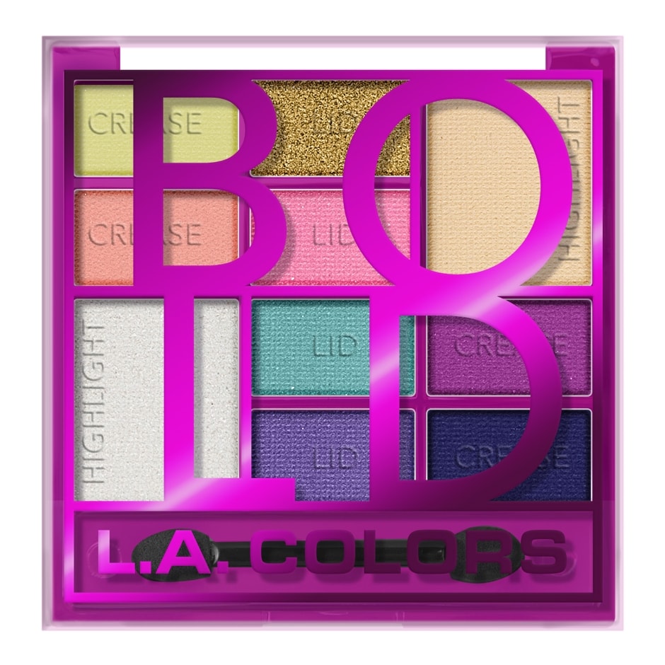 L.A. Colors 10 Color Block Eyeshadow Palette - Bold | Family Dollar