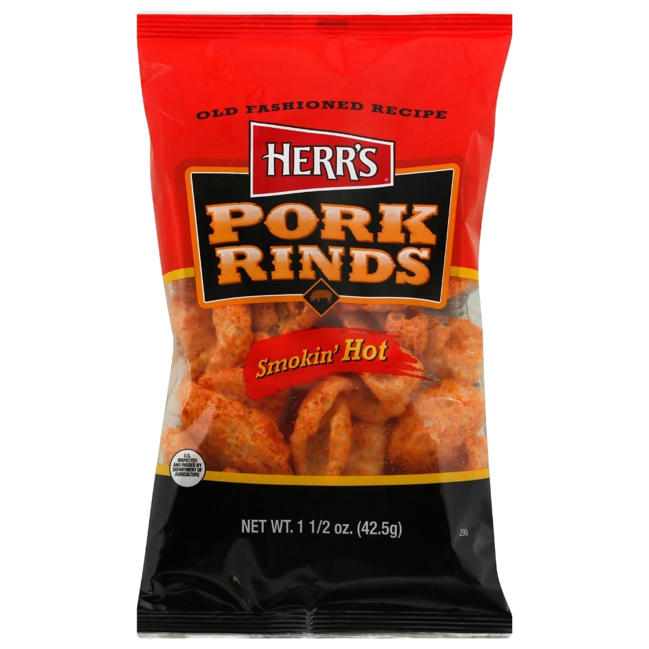 Herr's Smokin' Hot Pork Rinds 1.5 oz | Family Dollar