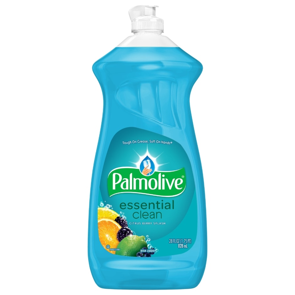 Palmolive Essential Clean Liquid Dish Soap, Berry Splash Scented Dish ...