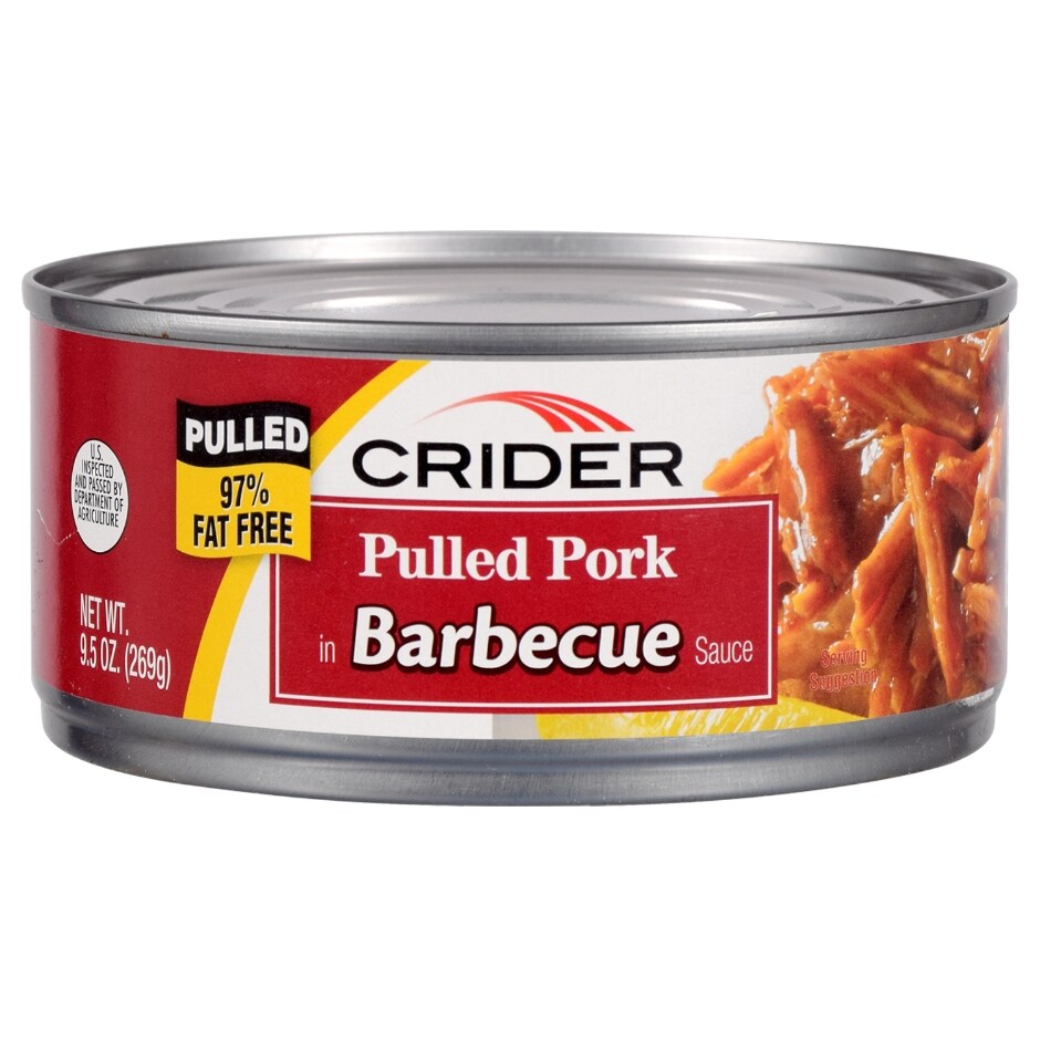 1206784-Crider BBQ Pulled Pork, 9.5 oz.