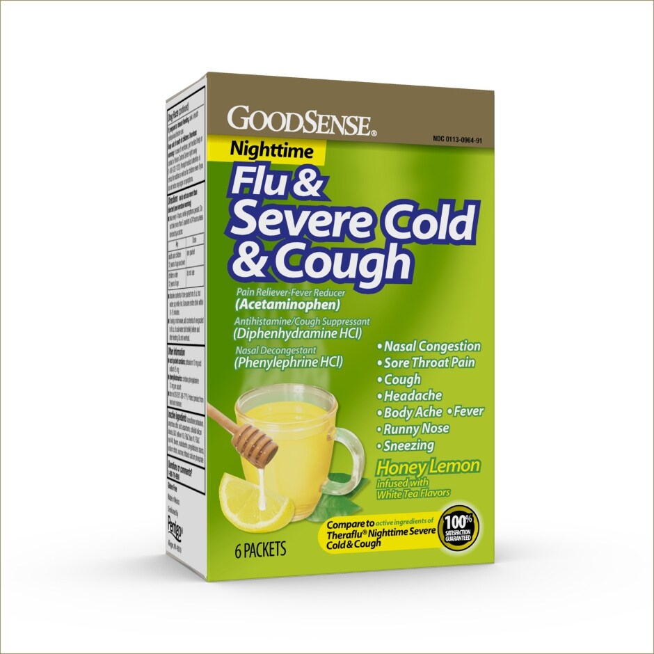 Family Wellness Nighttime Severe Cold & Cough Packets, 6 ct.