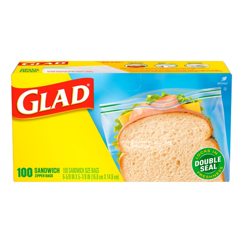 Food Storage Bags, Freezer Bags, Sandwich & Snack Bags