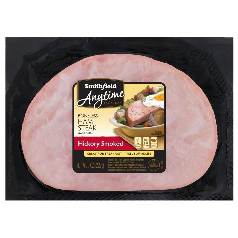 Smithfield Anytime Favorites Boneless Hickory Smoked Ham Steak | Family ...