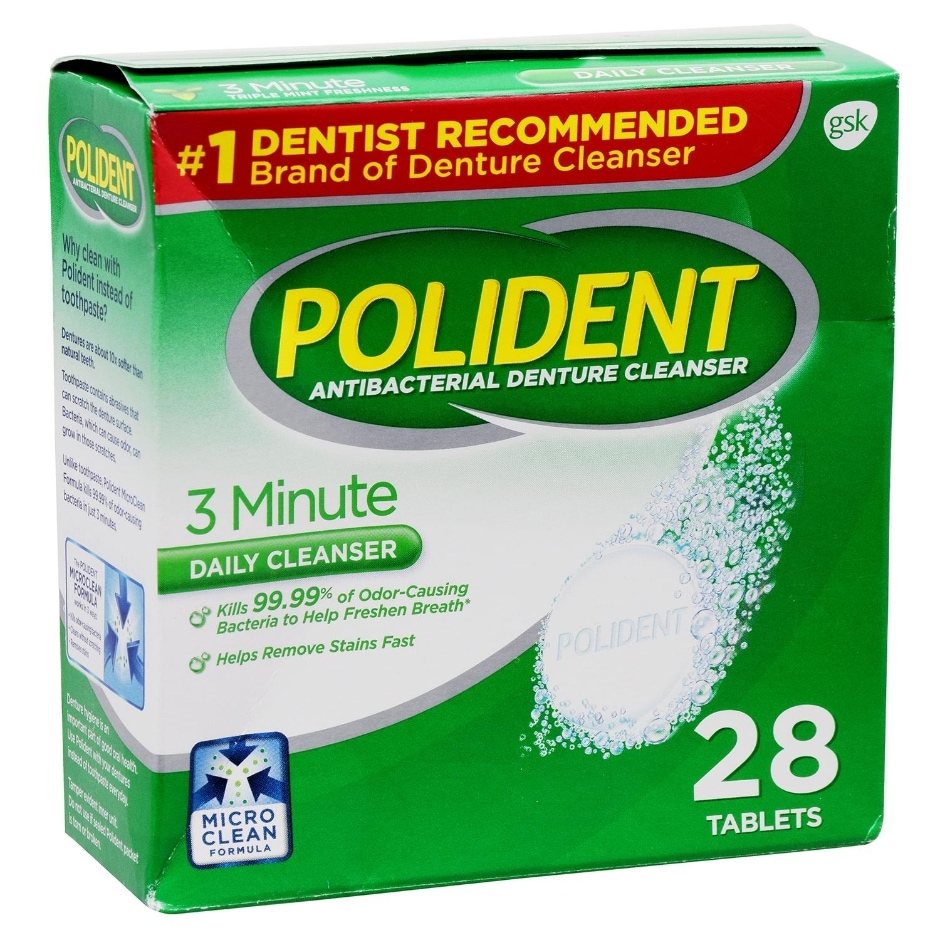 Polident Denture Cleanser Tablets, 28 ct. | Family Dollar