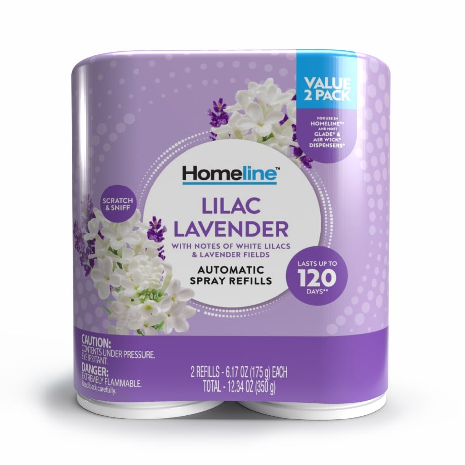 1400739-Homeline Lavender Automatic Spray Refill, 2 ct.