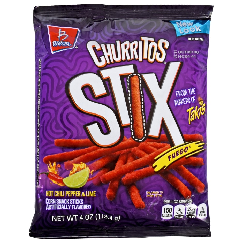Churritos Stix Fuego Corn Snacks, 4 oz. | Family Dollar
