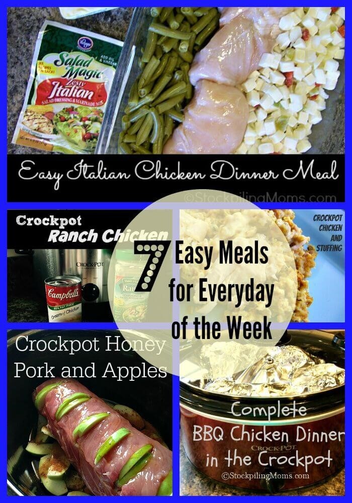 7 Easy Meals for Every Day of the Week 0
