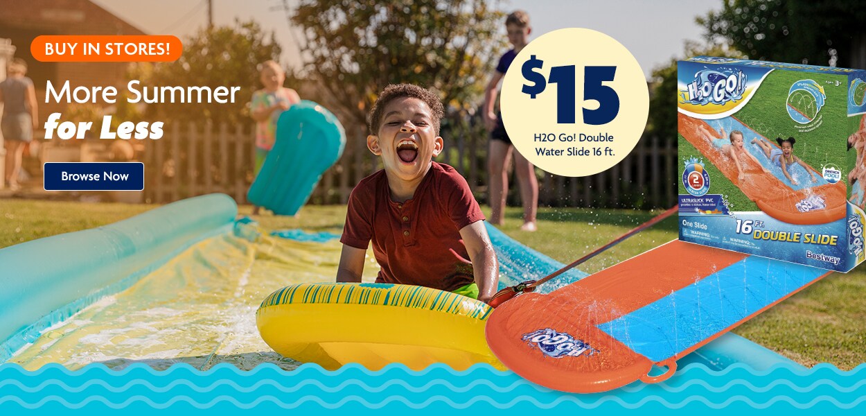 “Buy in Stores! More Summer for Less. Browse Now” and a picture of a ...