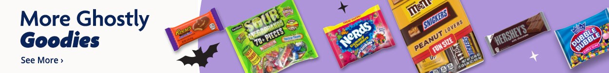 “More Ghostly Goodies. See More” and a variety of Halloween- themed ...